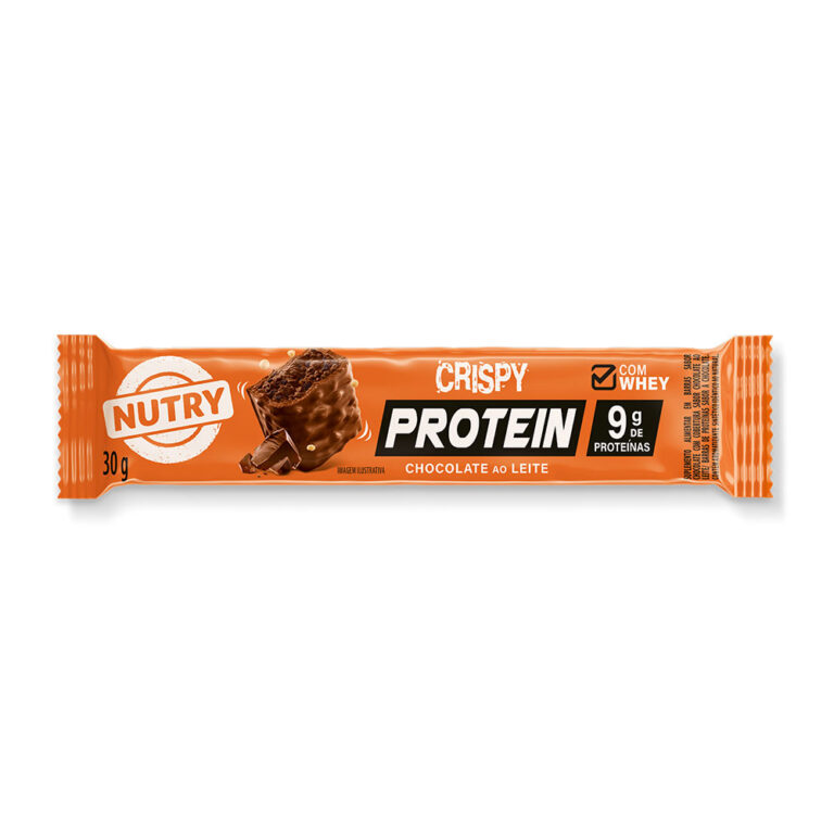 Crispy Protein Bar Chocolate ao Leite • NUTRY