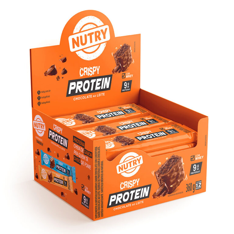 Crispy Protein Bar Chocolate ao Leite • NUTRY