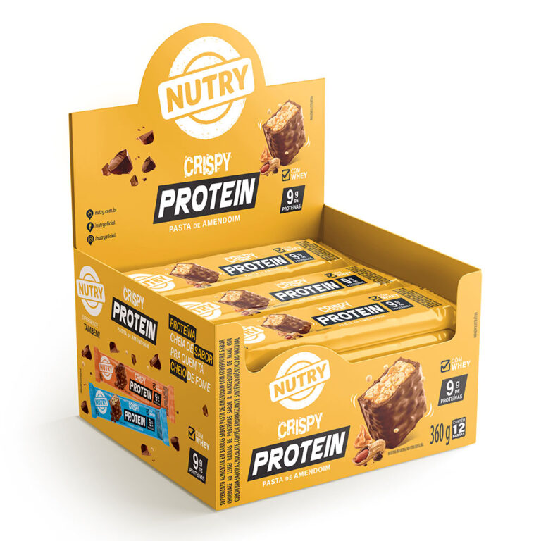 Crispy Protein Bar Pasta de Amendoim • NUTRY