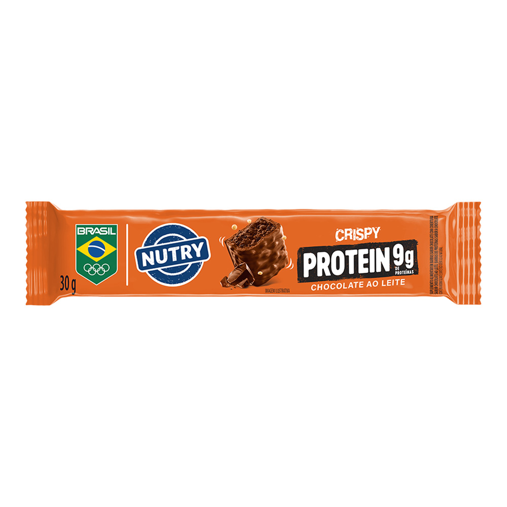 Crispy Protein Bar Chocolate ao Leite • NUTRY
